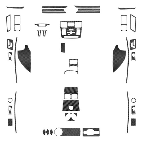 35Pcs Real Carbon Fiber Kits Full Interior Cover Trim For Benz G-class ...