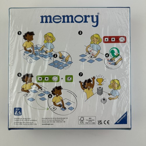 Ravensburger Memory Card Game 64 Cards Ages 6 and Up New Sealed | eBay