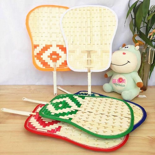 Bamboo Bamboo Weaving Fan Hand-wove Plantain Fan Hand Cattail Fan ...