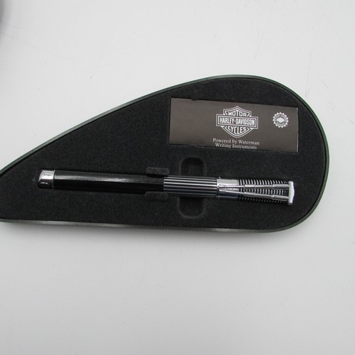 Harley Davidson Commemorative Pen - Black Chrome With Gastank Style Box ...