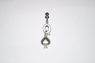 Naval Belly Button Bar Piercing - Queen Of Spades BBC Hotwife Cuckold ...