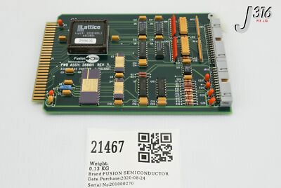 21467 FUSION SEMICONDUCTOR PCB ASHER GAS CTRL 3 CHANNEL 288611 | eBay