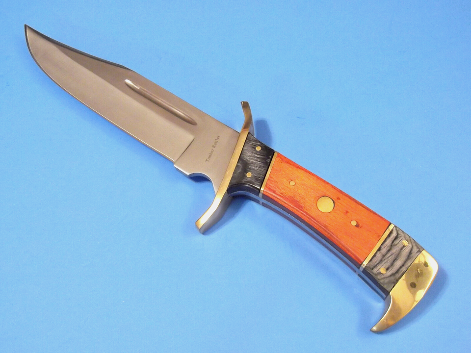 TIMBER RATTLER TR77 Dark Pakkawood Bowie fixed blade knife 12 1/8 ...