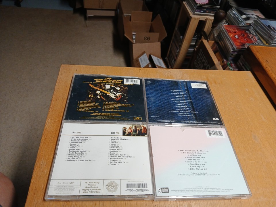 the allman brothers cd lot/4 Gold,Eat a Peach,Decade of Hits,Layla | eBay