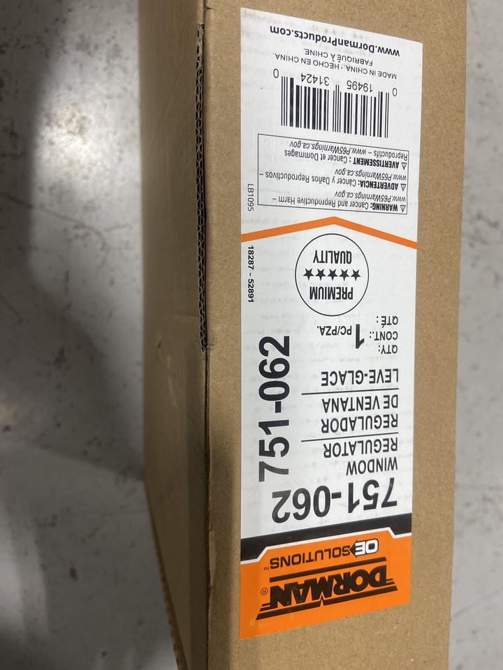 Dorman OE Solutions 751-062 Power Window Regulator And Motor Assembly ...
