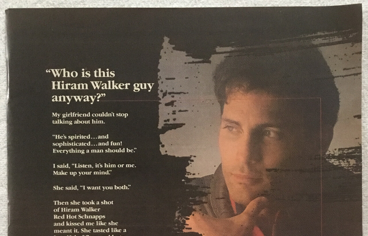 1989 Hiram Walker Red Hot Schnapps Vintage Magazine Print Ad Great To ...