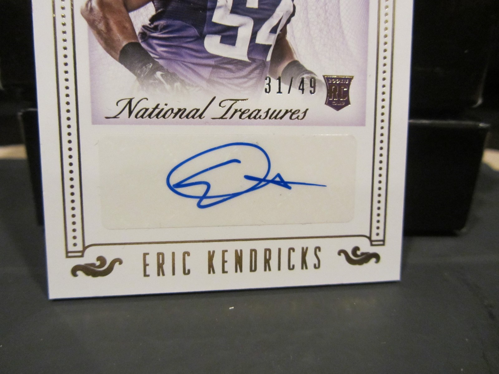 National Treasures Rookie Parallel Autograph Vikings Eric Kendricks 31/ ...