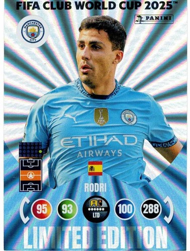 Adrenalyn XL Fifa Club World Cup 2025 Rodri Card Edition Limitée ...