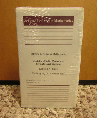 KEN RIBET Modular Elliptic Curves Fermat's Last Theorem VHS lecture ...