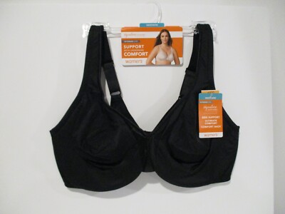 Warners bra signature support satin underwire size 40 DD style 35002A ...