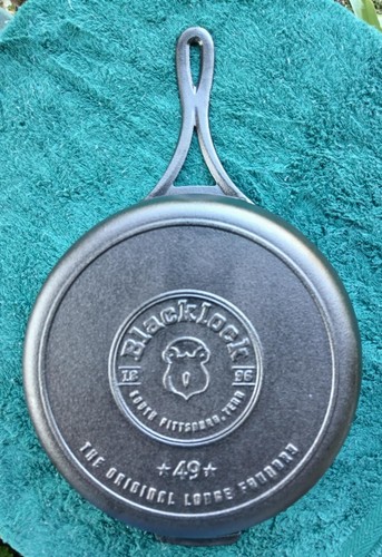 BLACKLOCK *49* THE ORIGINAL LODGE FOUNDRY Cast Iron Deep Skillet 1896 ...