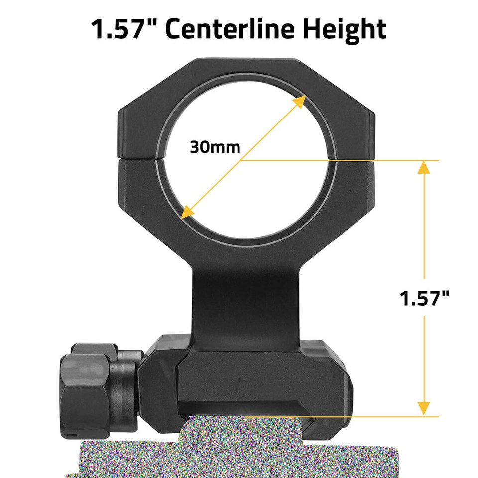 30mm Picatinny Scope Rings One-Piece Cantilever Offset Scope Mount ...