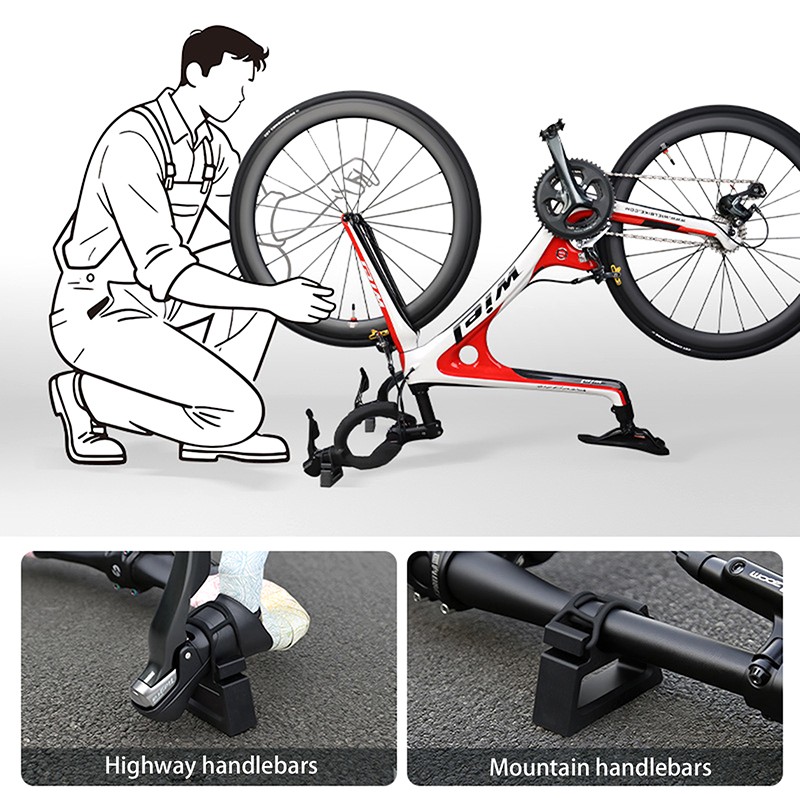 1Pair Bicycle Handlebar Stand E-Bike Inverted Parking Rack Stable ...