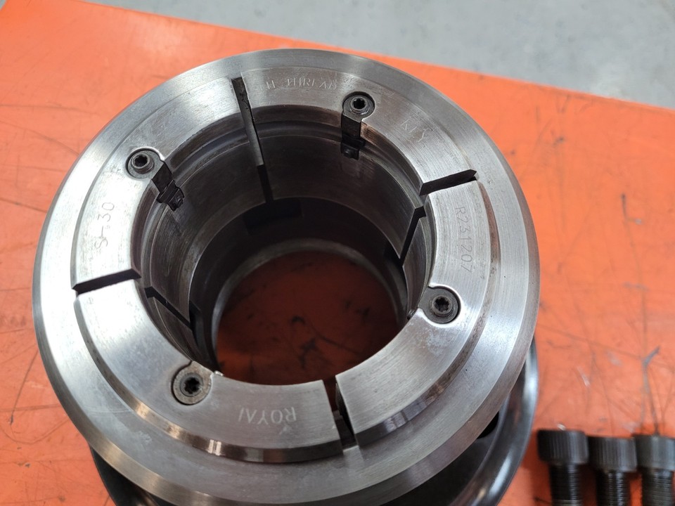 ROYAL PULL BACK S30 COLLET CHUCK, A2-8, USES S-30 COLLET PADS | eBay