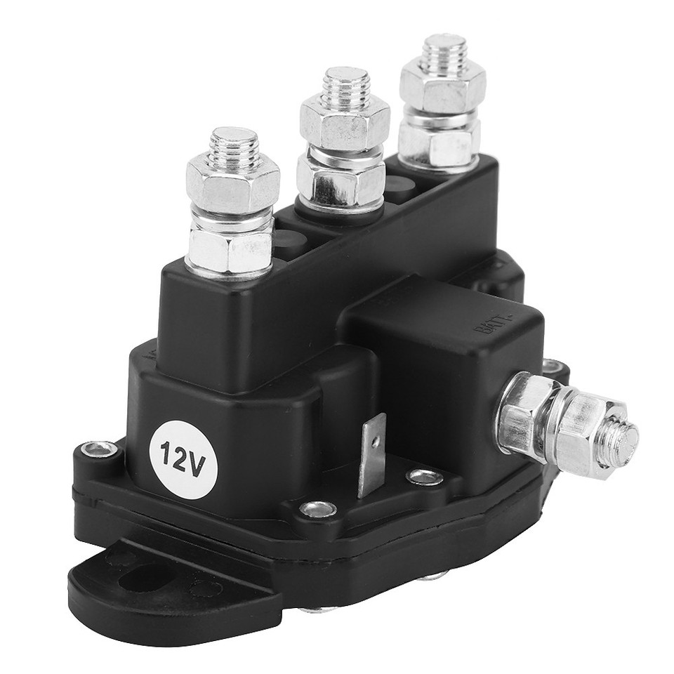 6 Terminal 12V Winch Motor Reversing Solenoid Switch Relay Contactor DW ...