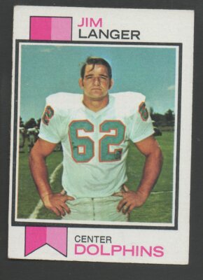 1973 Topps Football Card #341 Jim Langer-Miami Dolphins Ex Card | eBay