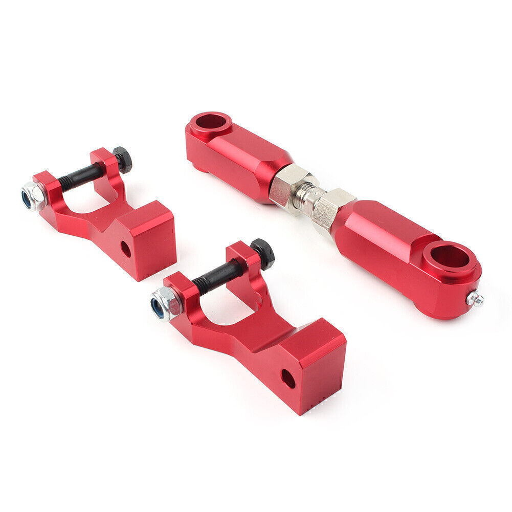 Front & Rear Lowering Kit Adjustable Red for Yamaha Raptor 700 350 660 ...