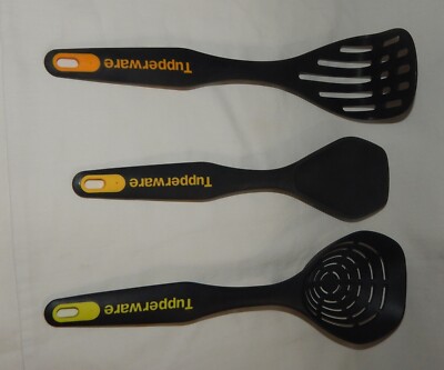 3 Tupperware Chef Series Utensils Spoons Masher slotted spoon | eBay
