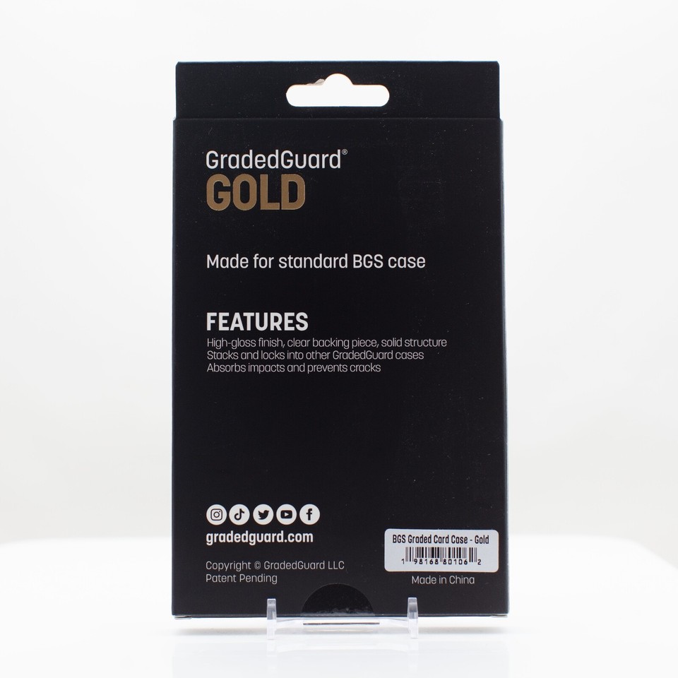 BGS - GradedGuard BGS Graded Card Case Guard Protector GOLD Limited ...