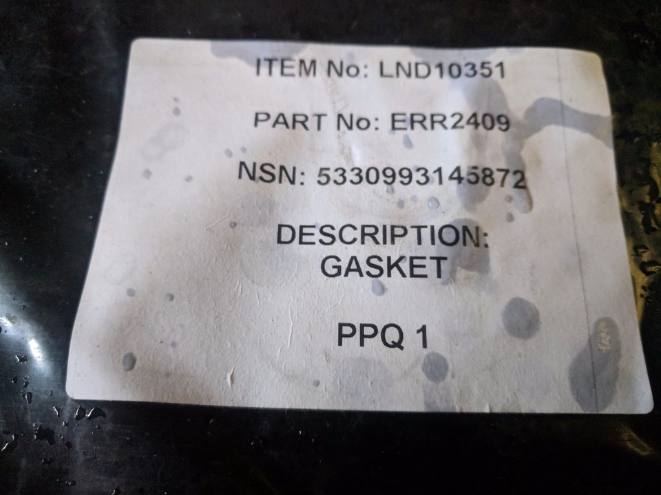 LAND ROVER 300 TDI ROCKER COVER GASKET P/N ERR2409 | eBay