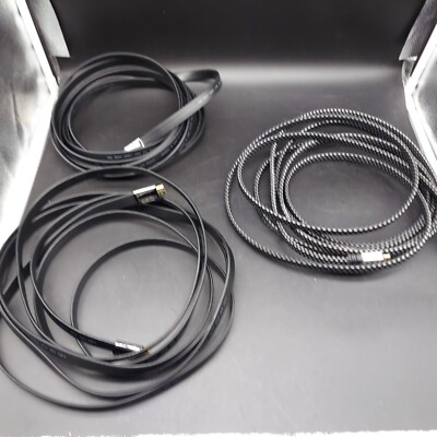 3 FLAT HIGH SPEED 15'+ HDMI CABLES 2 ETHERNET E252840 AWM STYLE 20276 ...