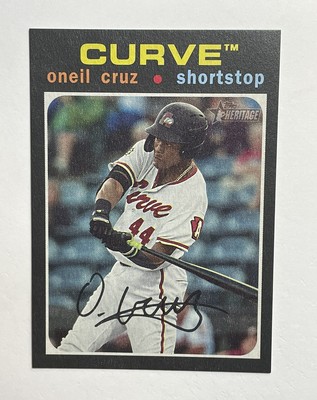 2020 Topps Heritage Minor Leagues Oneil Cruz Flip Stock Variation #/5 ...