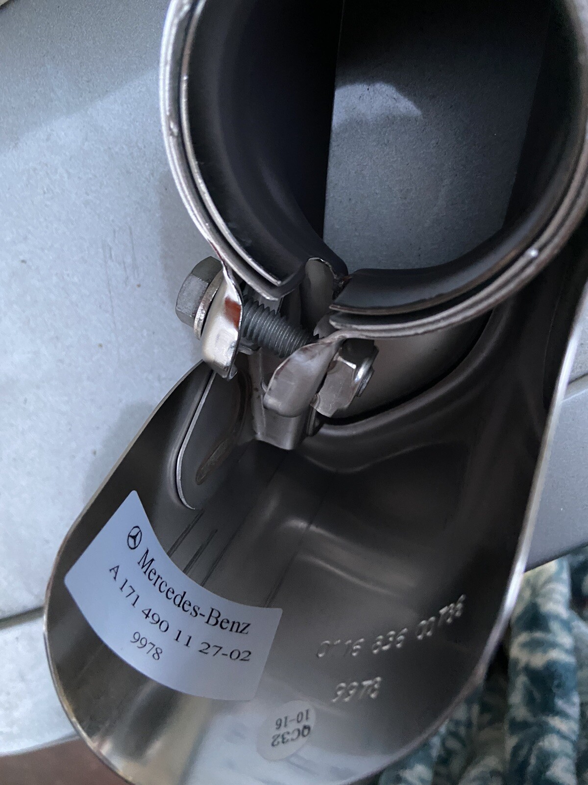 Mercedes-Benz+SLK+R172+Genuine+Left+Side+Exhaust+Tip+A1714901127 for ...