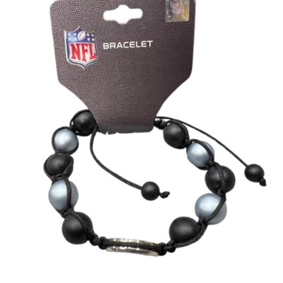 Las Vegas Raiders Beaded Bracelet Fashion Style NFL Official Merch | eBay