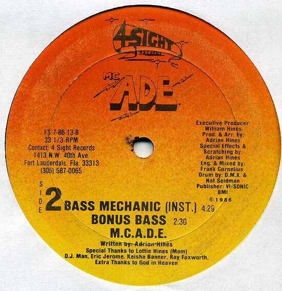 MC ADE - Bass Mechanic (12") | eBay