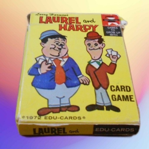 Vintage 1972 Laurel and Hardy Card Game Complete EDU-Cards Larry Harmon ...
