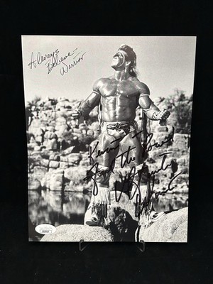 Ultimate Warrior Signed 8x10 Photo WWE HOF Autographed WWF JSA Letter ...