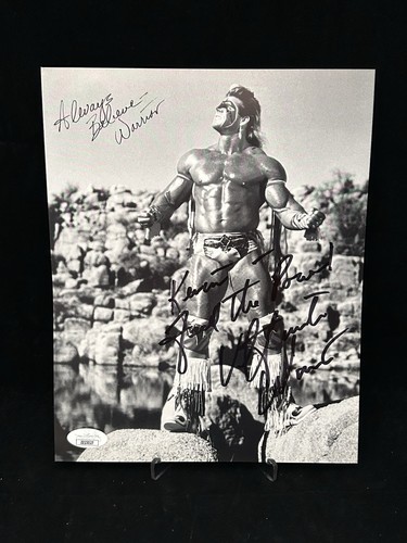 Ultimate Warrior Signed 8x10 Photo WWE HOF Autographed WWF JSA Letter ...