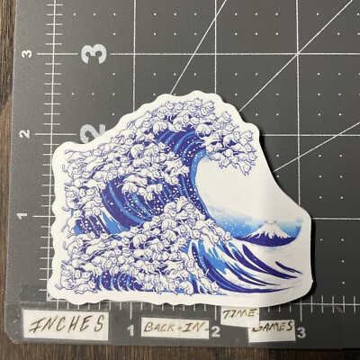 Cat Wave Ocean Adult Humor Sticker For Skateboard Phone Guitar Ect New8 ...