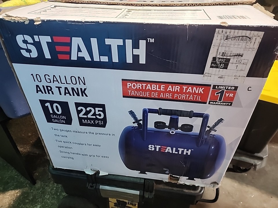STEALTH Air Tank, High-Pressure 10-gallon Air Tank with Maximum 225PSI ...