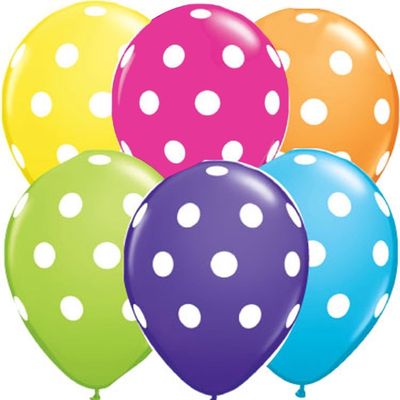 12" Polka Dot Latex Balloons Party Decorations Spotty Birthday Dots Air ...