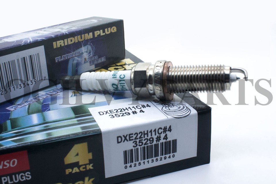 Genuine DXE22H11C 3529 Iridium Long Life Spark Plug (4) Top-Quality For ...
