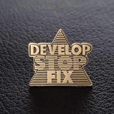Develop, Stop, Fix Film Brass Lapel Pin | eBay Australia