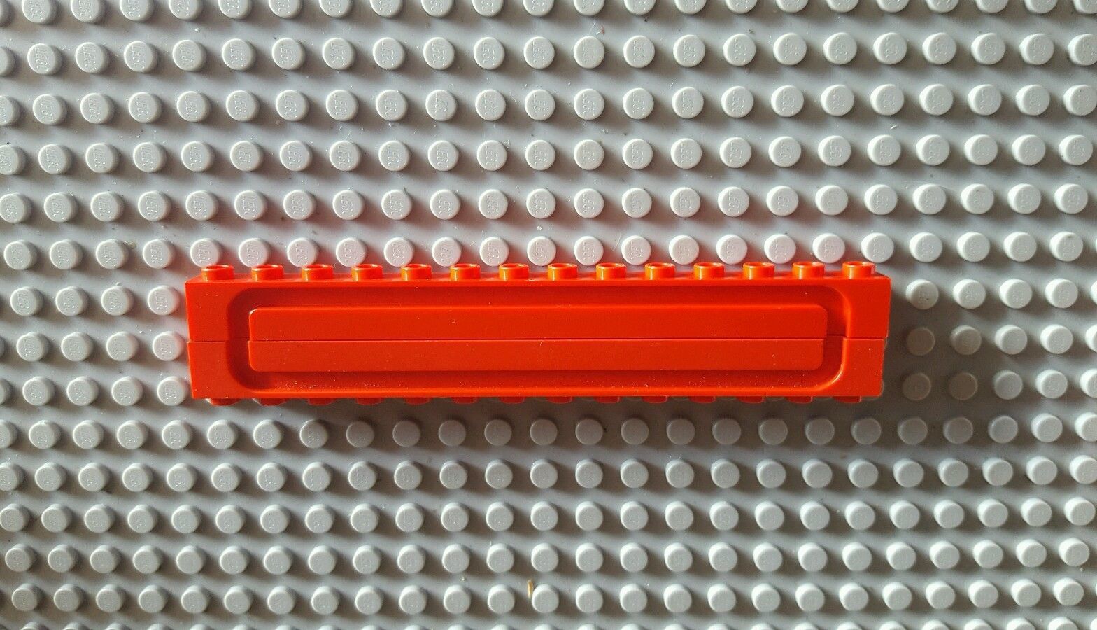 Lego Red 1x14 Dot Long Bricks w Groove for Rare Garages Fire Stations ...