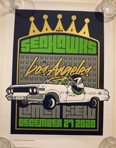 SEATTLE SEAHAWKS 8 LIMITED EDITION GAMEDAY POSTERS 2020 SEASON - WAY ...