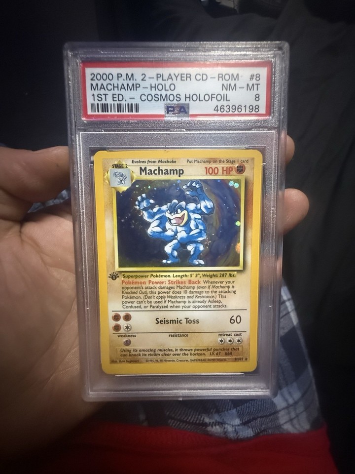 Pokémon TCG Machamp Holo Rare 1st Edition Base Set 8/102 Psa 8 | eBay