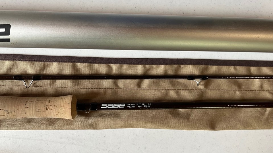 Sage Model GFL 890 Graphite II Fly Rod w/Case, 9ft, 2ps, 8wt | eBay