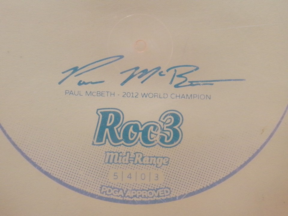Innova Champion ROC3 1X 2012 Paul McBeth 168g Disc Golf Mid-Range | eBay