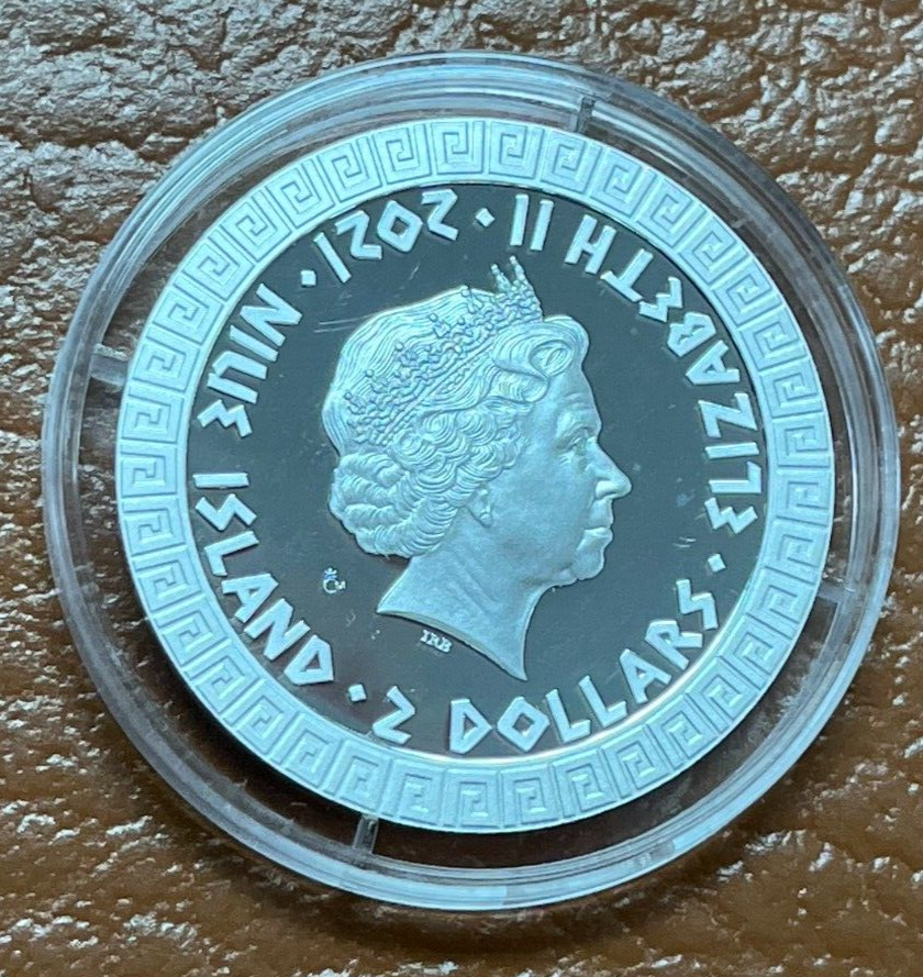 2021 Niue $2 Mythical Creatures Kerberos 1 oz .999 Silver PROOF Coin ...