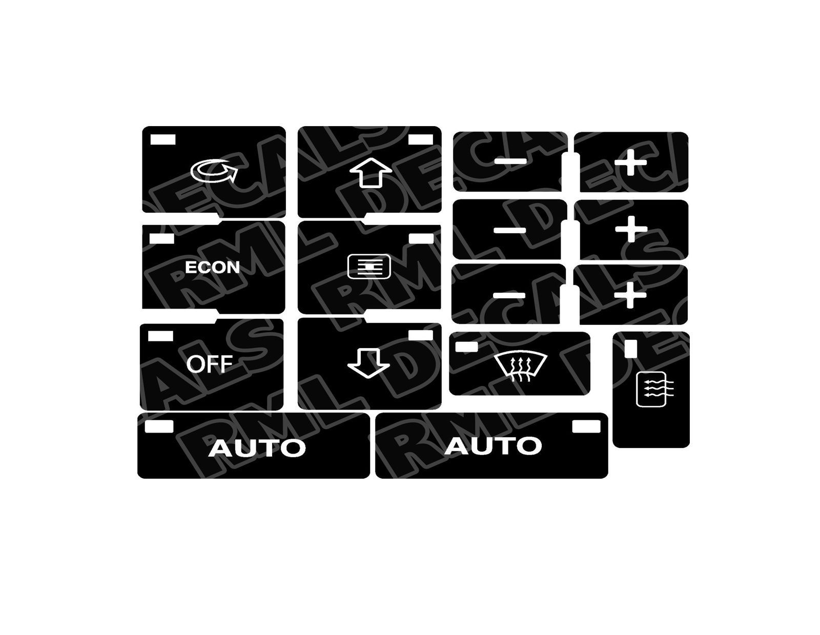 AC Button Repair Overlays Audi A4 B6;B7 /A6 Climate Control Decals | eBay