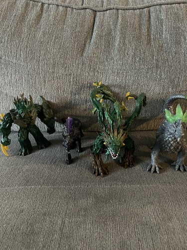 Schleich Eldrador Creature Lot 4 Jungle Green Dragon,emperor,stone ...