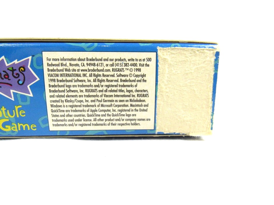 The Rugrats: Adventure Game PC - New (CD-ROM, 1998, Mattel) Nickelodeon ...