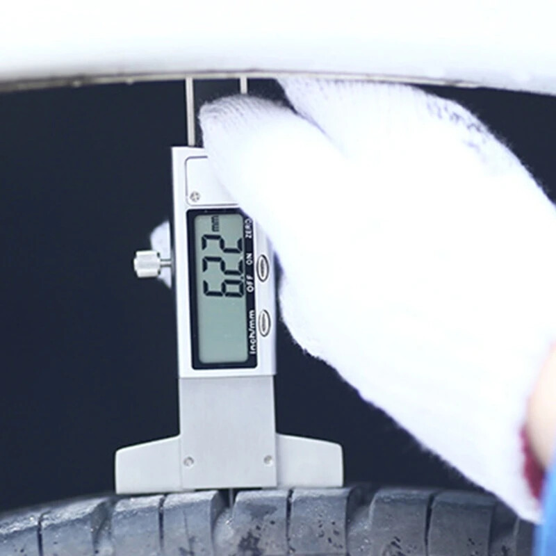 Digital Tire Tread Depth Gauge Meter Measurer LCD-Display Tread Checker ...