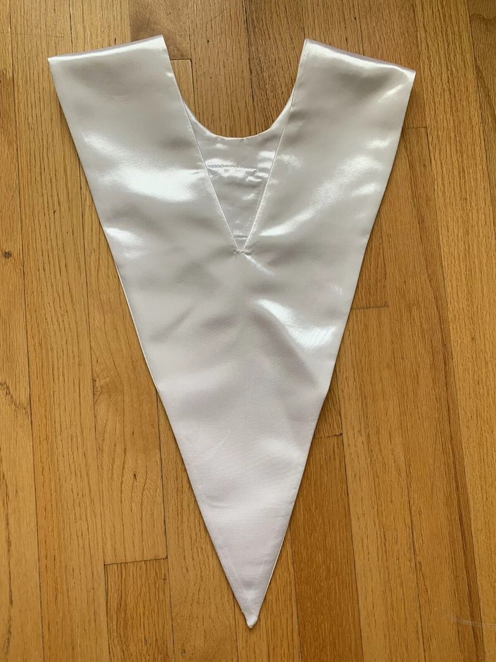 Official National Honor Society IRONED White Graduation Sash Stole ...