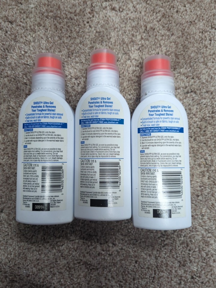 Shout Stain Remover Gel Ultra Concentrated with Scrubber Discontinued ...