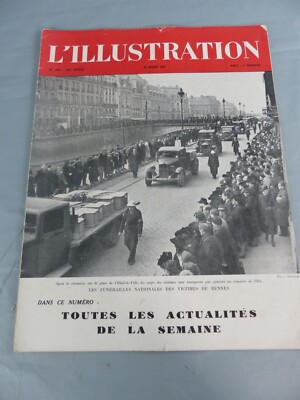 JOURNAL L' ILLUSTRATION 20 mars 1943 WW2 funérailles des victimes de ...